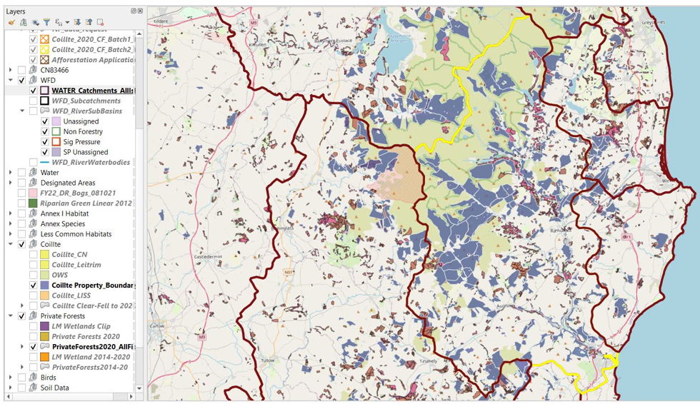 Mapping Forestry Pressures by Catchment – Useful Data for Irish River ...