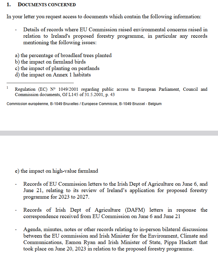 Refusal of European Commission to release documents in relation to ...