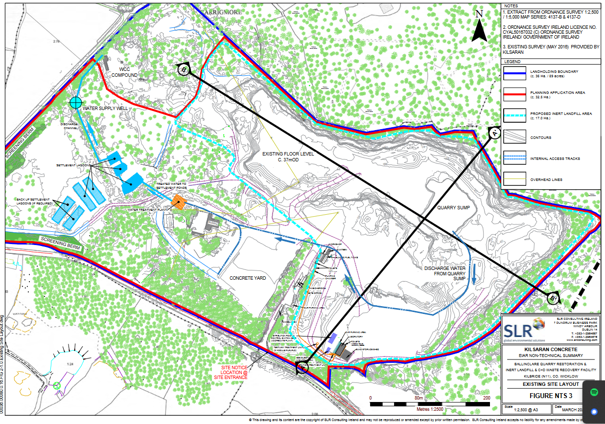 Ballinclare Quarry / Kilsaran Concrete: quarry landfill site in Wicklow ...
