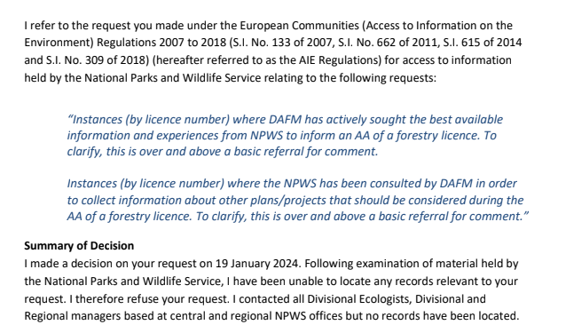 Instances where DAFM has actively sought the best available information ...